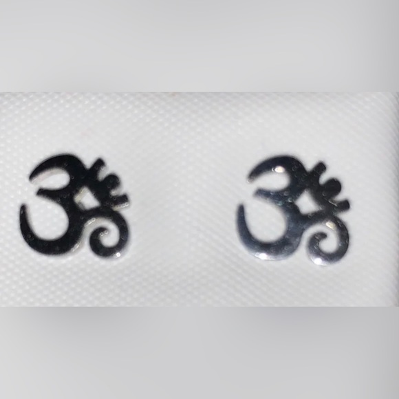 Source Unknown | Jewelry | New Stainless Steel Om Symbol Earrings For ...